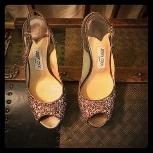 Jimmy Choo | Shoes | Jimmy Choo Sparkle Heels Pink | Poshmark